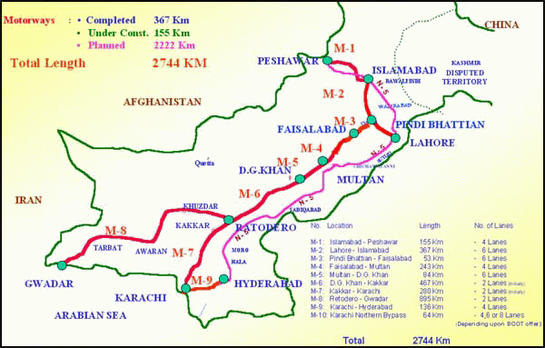 PakistanPaedia - Highways and Motorways